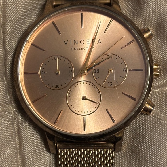 Vincero | Accessories | Vincera Kleio 38mm Ladies Watch Rose Gold Chronograph Water Resistant ...